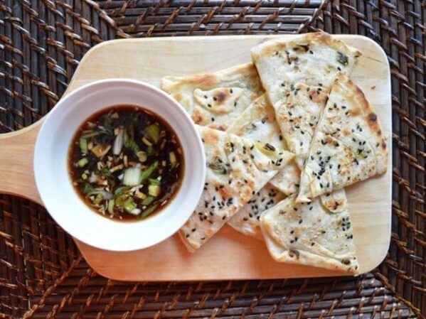 Cong You Bing Scallion Pancakes with Dipping Sauce - The Woks of Life