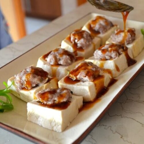 Hakka Style Chinese Stuffed Tofu - The Woks of Life