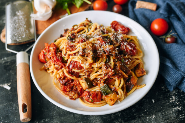 Ratatouille Pasta (Sheet Pan / Easy!) - The Woks of Life