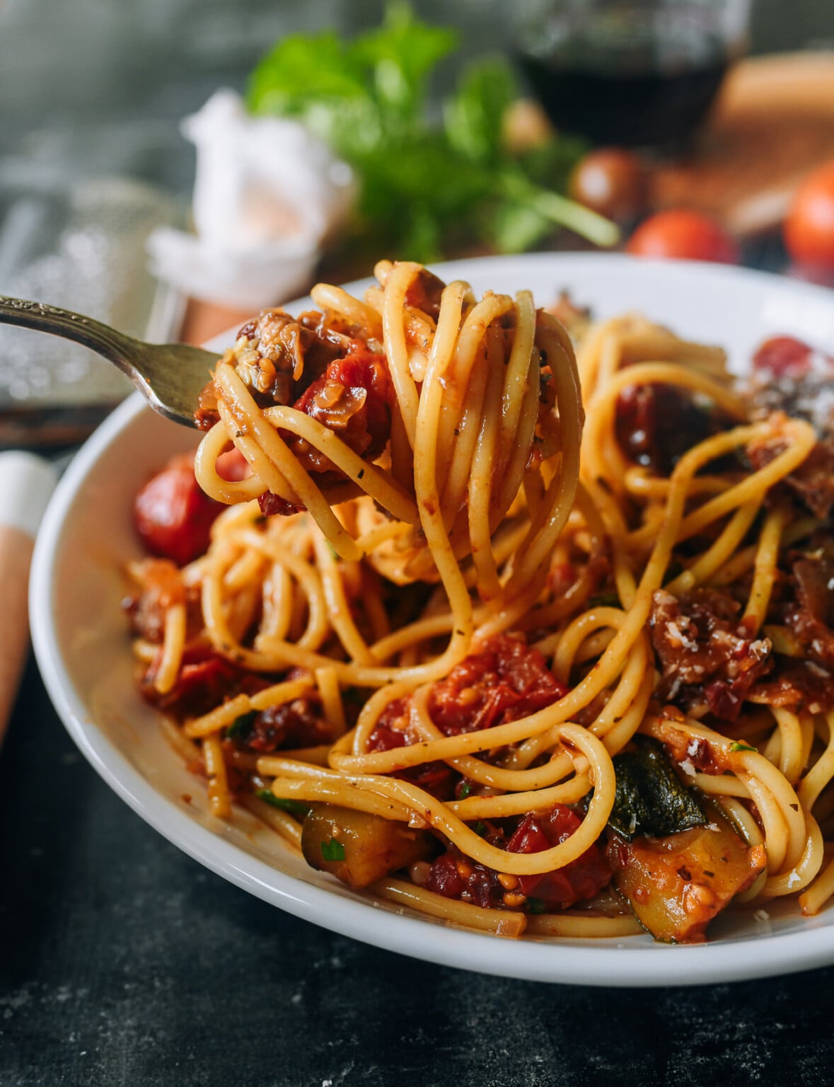 Ratatouille Pasta (Sheet Pan / Easy!) - The Woks of Life
