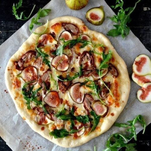 Roast Duck Pizza with Figs and Arugula - The Woks of Life