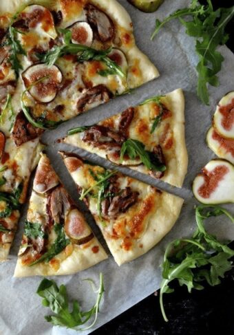 Roast Duck Pizza with Figs and Arugula - The Woks of Life