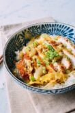 Katsudon Japanese Pork Cutlet and Egg Rice Bowl - The Woks of Life