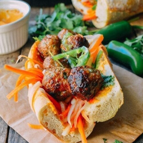Spicy Meatball Banh Mi Recipe - The Woks of Life