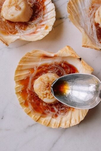 Steamed Scallops with Glass Noodles - The Woks of Life