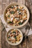 Winter Pasta w/ Sausage Meatballs, Walnuts, & Crispy Sage
