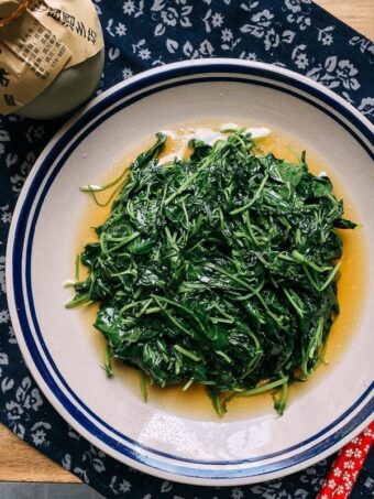 Sautéed Edible Clover (Caotou, 草头) - The Woks of Life