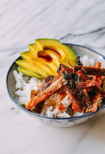 Crispy Salmon Skin Rice Bowls - The Woks of Life
