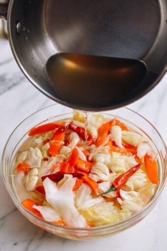 Asian Pickled Cabbage Restaurant Appetizer - The Woks of Life