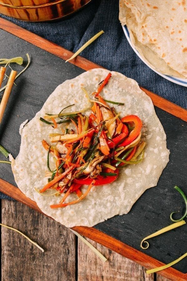 Vegetable Moo Shu with Mandarin Pancakes | The Woks of Life