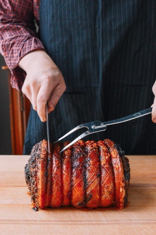 Porchetta: Herb Stuffed Roasted Pork Belly - The Woks of Life
