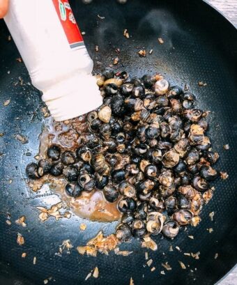 Cantonese-Style Periwinkle Snails in Black Bean Sauce - The Woks of Life