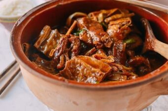 Pork Rib Stew with Foo Jook and Chee Hou Sauce - The Woks of Life