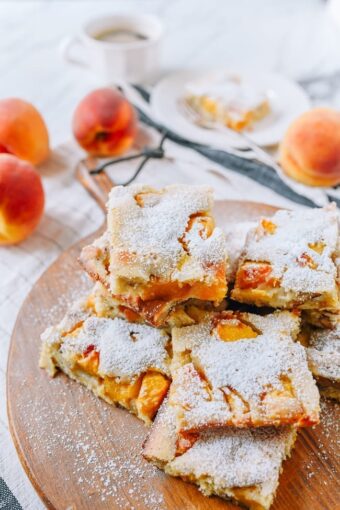 Peach Squares: Incredibly EASY Recipe! - The Woks of Life