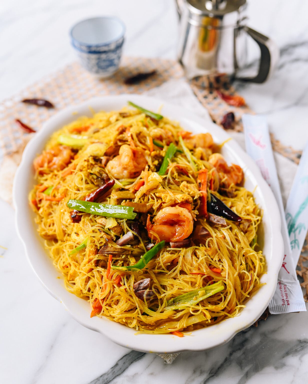 Singapore Noodles (Singapore Mei Fun) - The Woks of Life