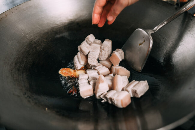 Braised Pork Belly with Meigan Cai (梅干菜焖肉) - The Woks of Life