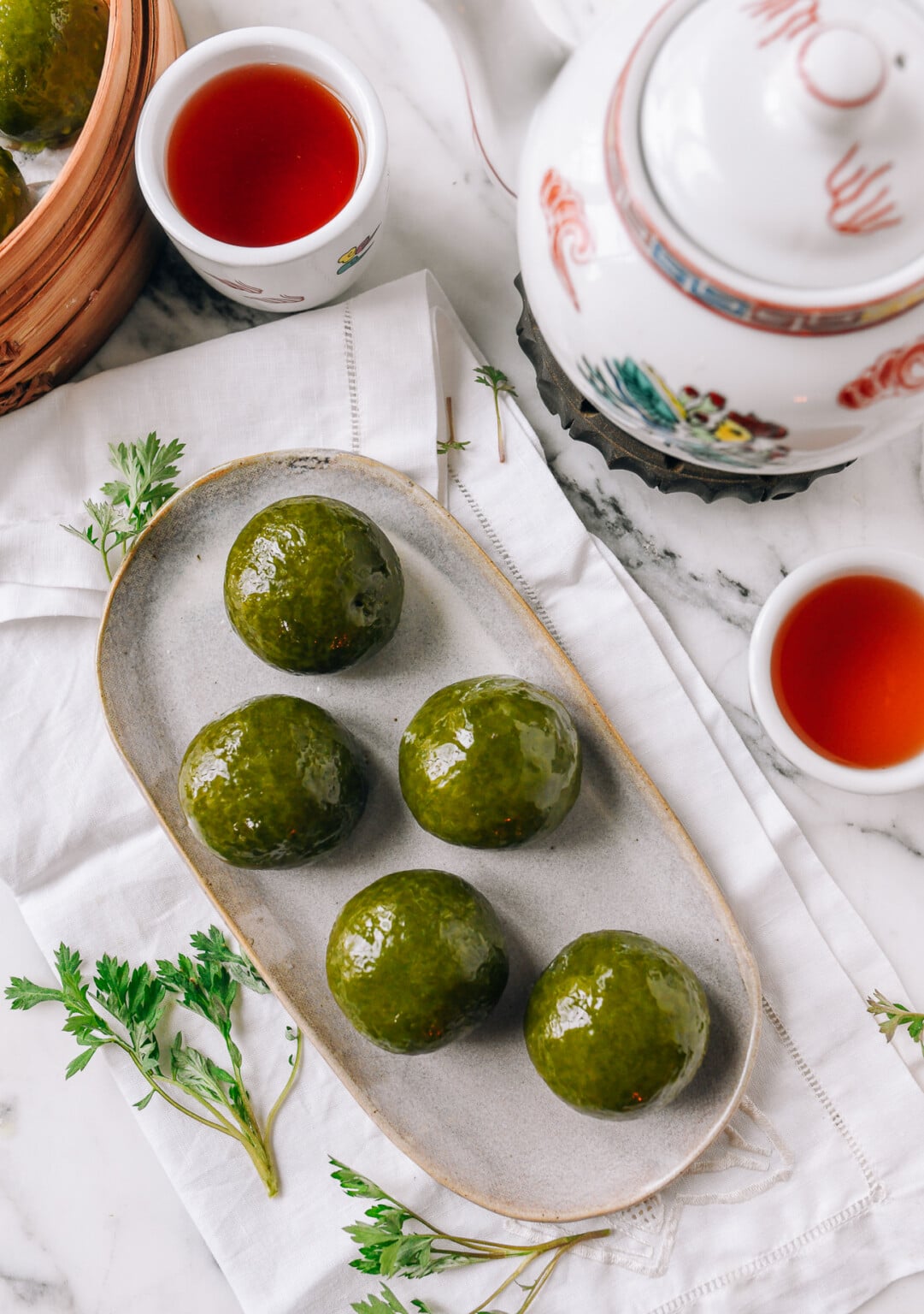 Qingtuan (青团): Mugwort Mochi - The Woks of Life