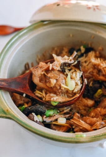 Chicken and Mushroom Clay Pot Rice - The Woks of Life
