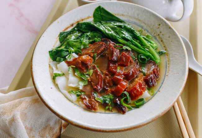 Ho Fun Noodle Soup with Char Siu - The Woks of Life