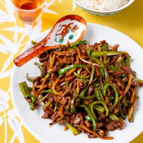 Beef with Bamboo Shoots & Peppers - The Woks of Life