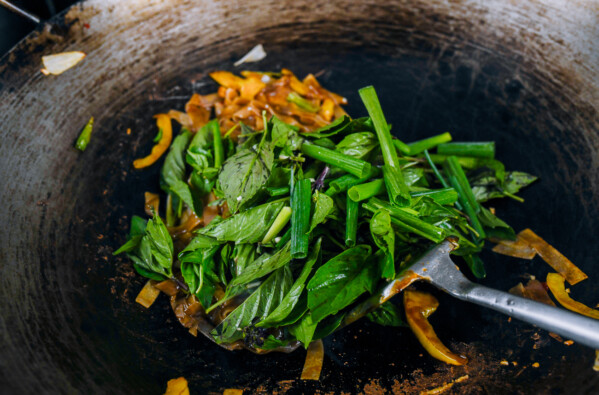 Thai Basil Noodles - The Woks of Life