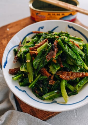 Fried Dace with Stir-Fried Greens - The Woks of Life