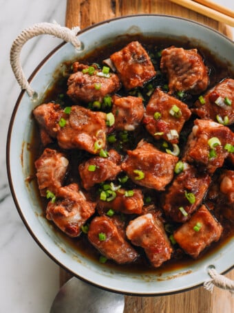 Steamed Pork Ribs with Red Fermented Bean Curd - The Woks of Life