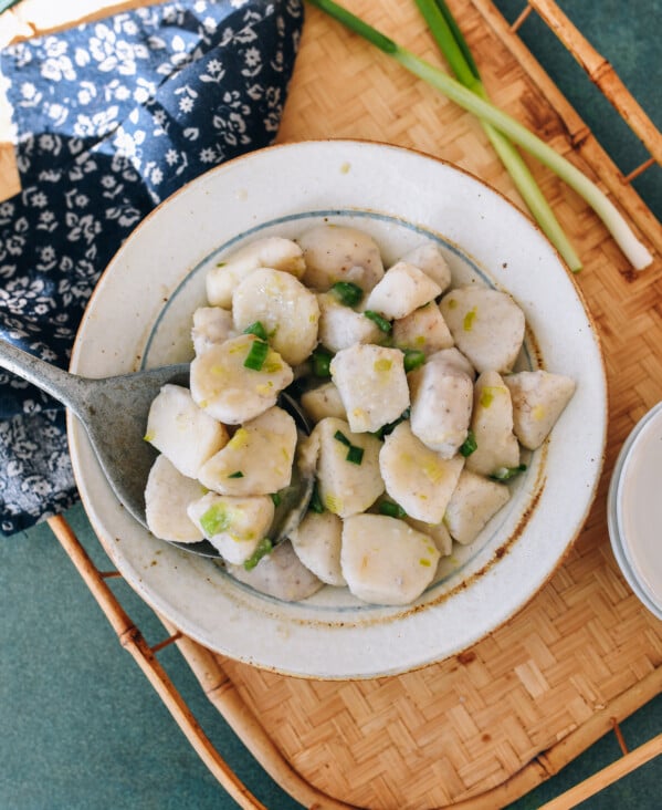 Taro Stir-fry with Scallion Oil - The Woks of Life