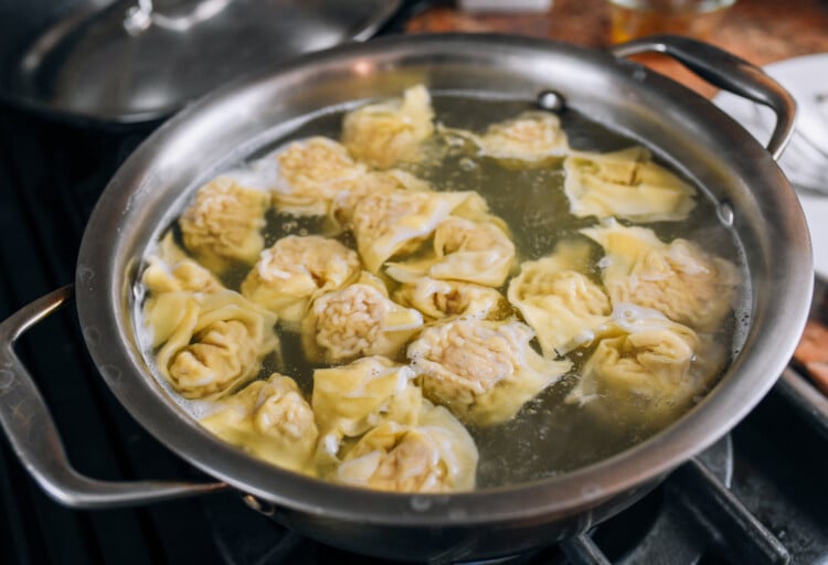 Wontons with Peanut Sauce - The Woks of Life