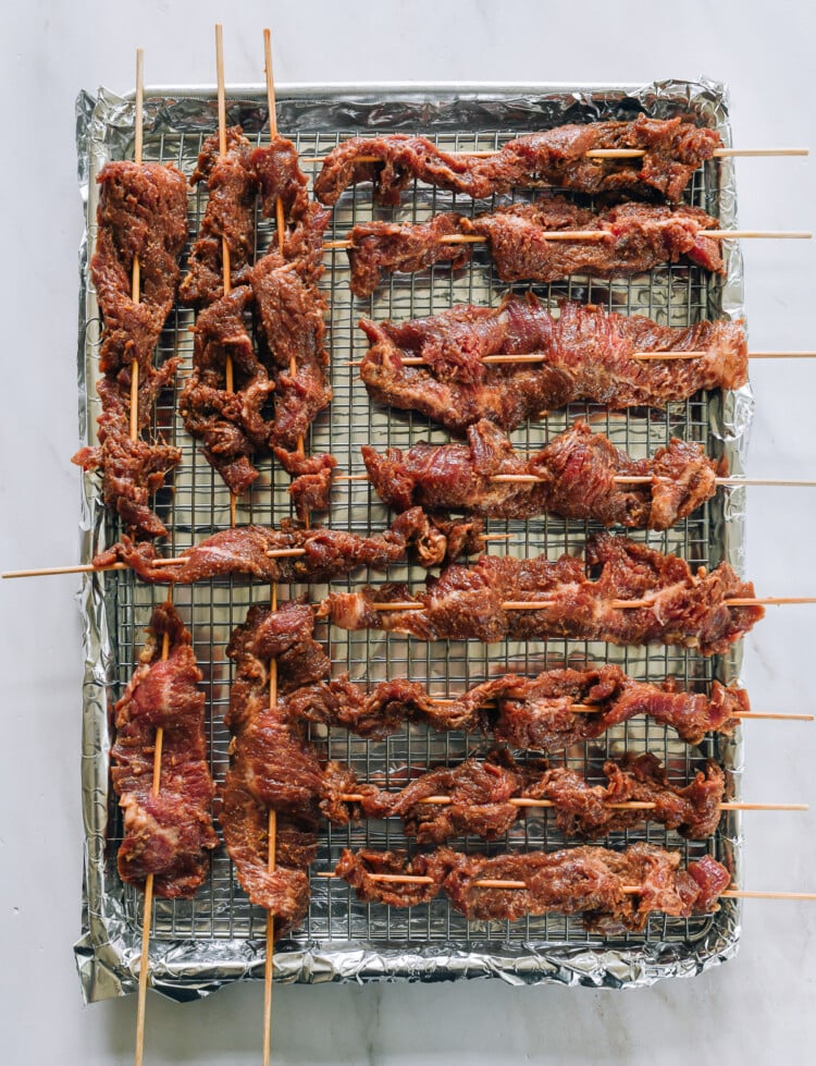 Chinese Beef on a Stick (Beef Skewers) - The Woks of Life