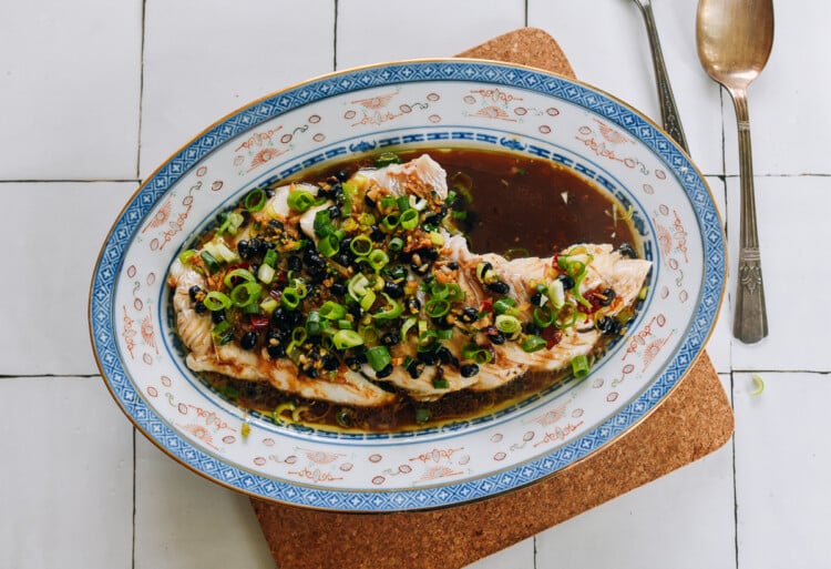 Steamed Fish with Black Bean Sauce - The Woks of Life