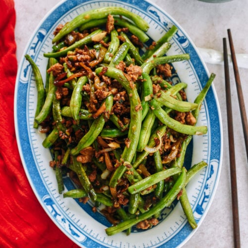 String Bean Stir-Fry with Pork & Zha cai - The Woks of Life