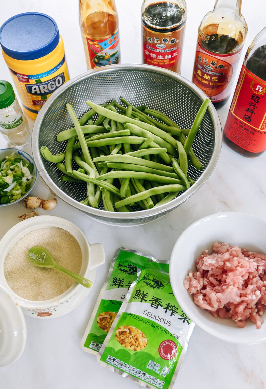 String Bean Stir-Fry with Pork & Zha cai - The Woks of Life