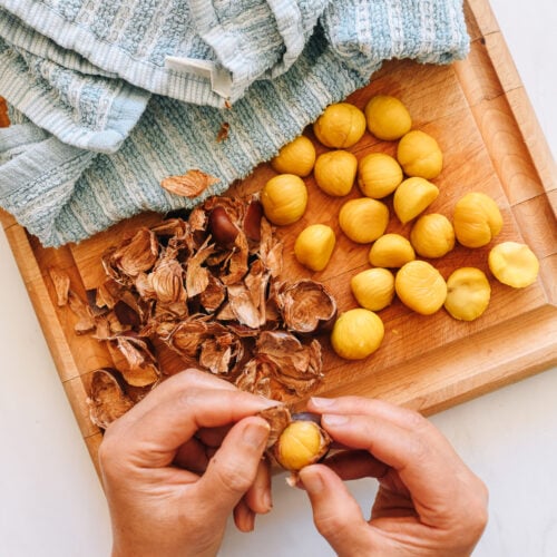 How to Prepare Chestnuts (Peel for Cooking/Storage!) - The Woks of Life
